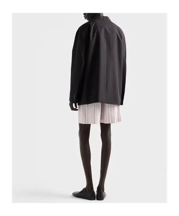 Prada Single-breasted Technical Cotton Jacket