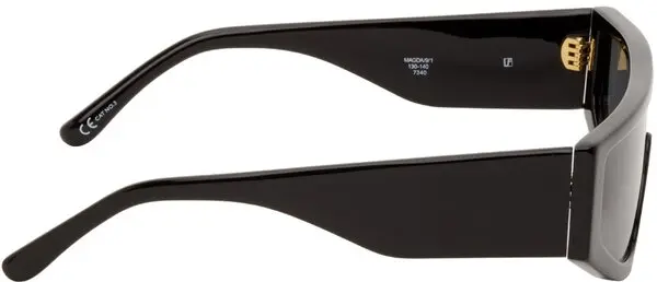 Magda Butrym Black Logo D-frame Sunglasses