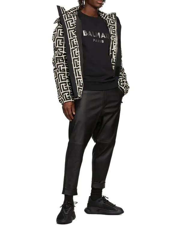 Balmain All-over Monogram Padded Jacket