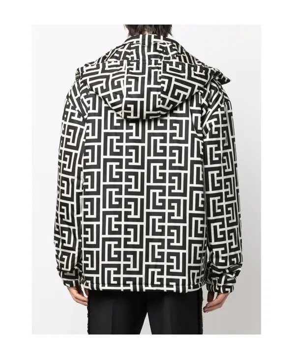 Balmain All-over Monogram Padded Jacket