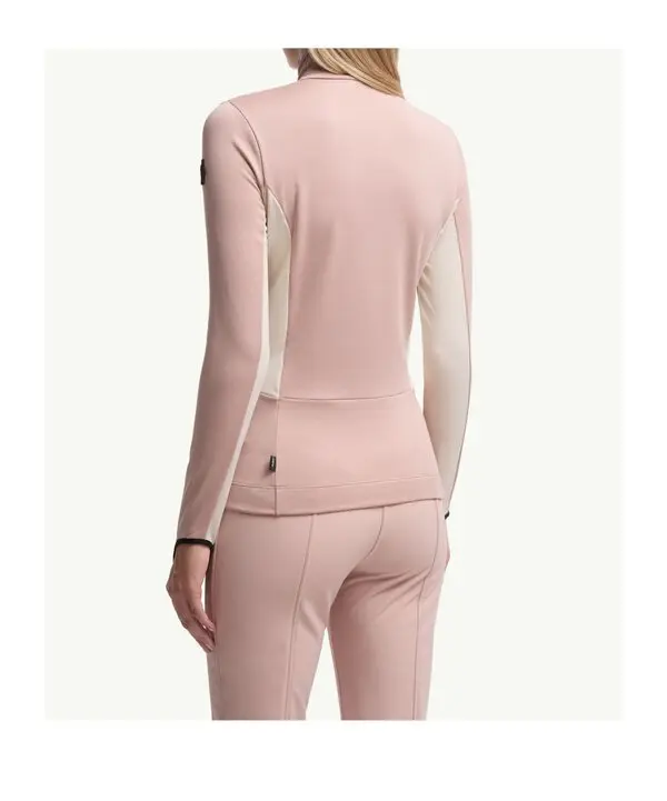 Moncler Polartec Half-zip Turtleneck With Tricolor Details