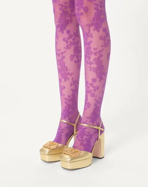 Valentino Garavani Vlogo Signature Embellished Platform Pumps