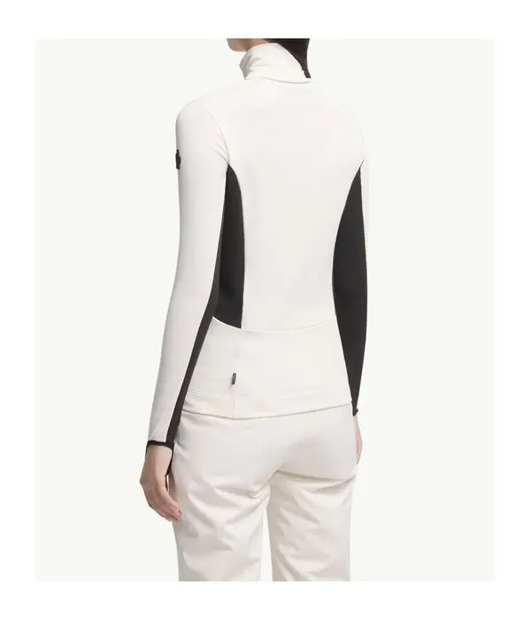 Moncler Polartec Half-zip Turtleneck With Tricolor Details