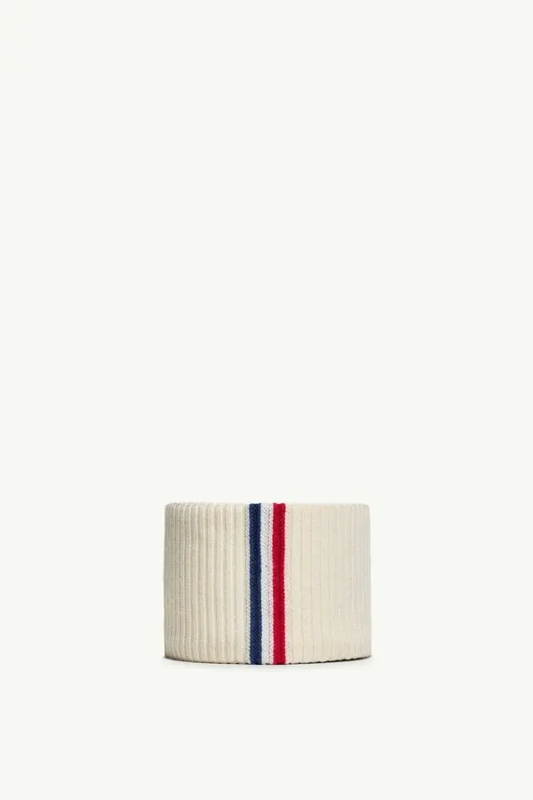 Moncler Ribbed Wool Headband With Logo Detail