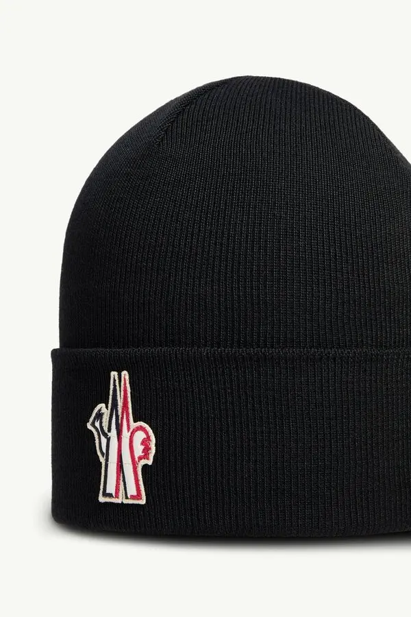 Moncler Logo Wool Beanie