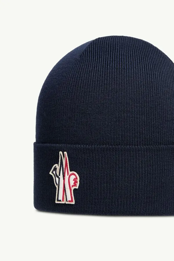 Moncler Logo Wool Beanie