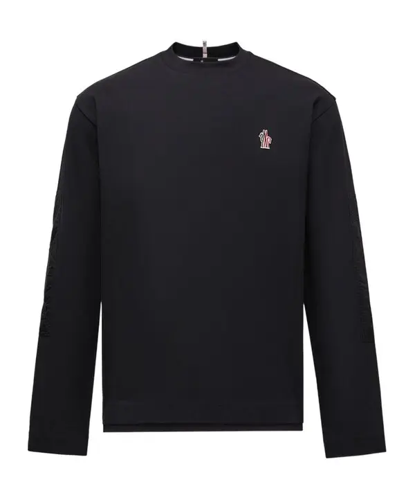 Moncler Logo Cotton Long Sleeve T-shirt