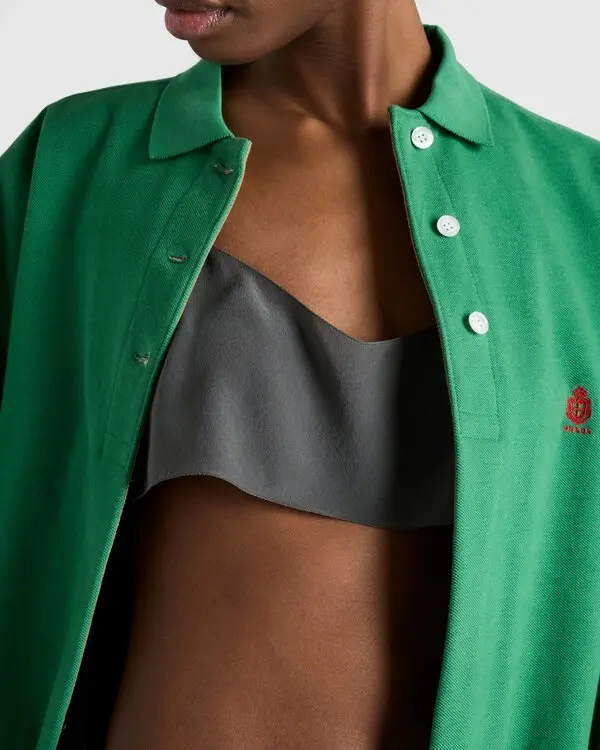 Prada Sleeveless Crepe De Chine Top