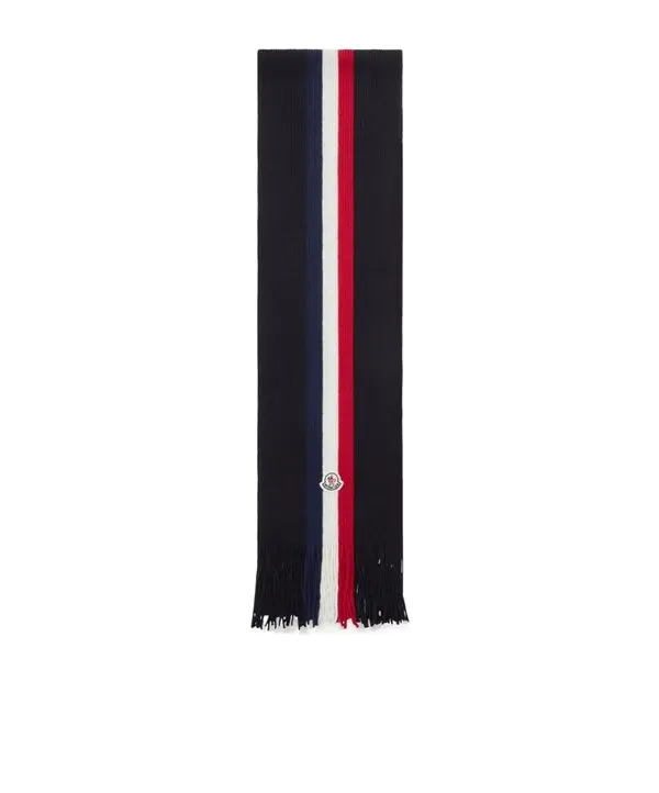 Moncler Tricolor Wool Scarf