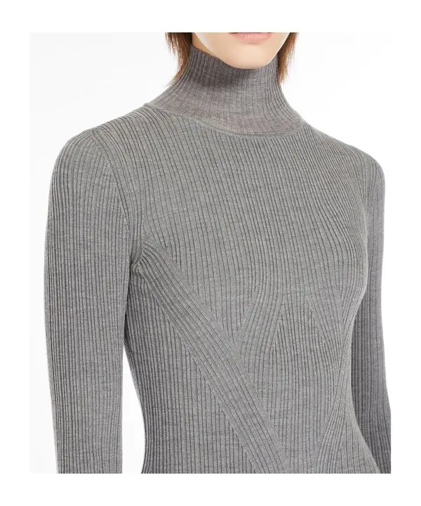 Sportmax Layered Ribbed Midi Dress