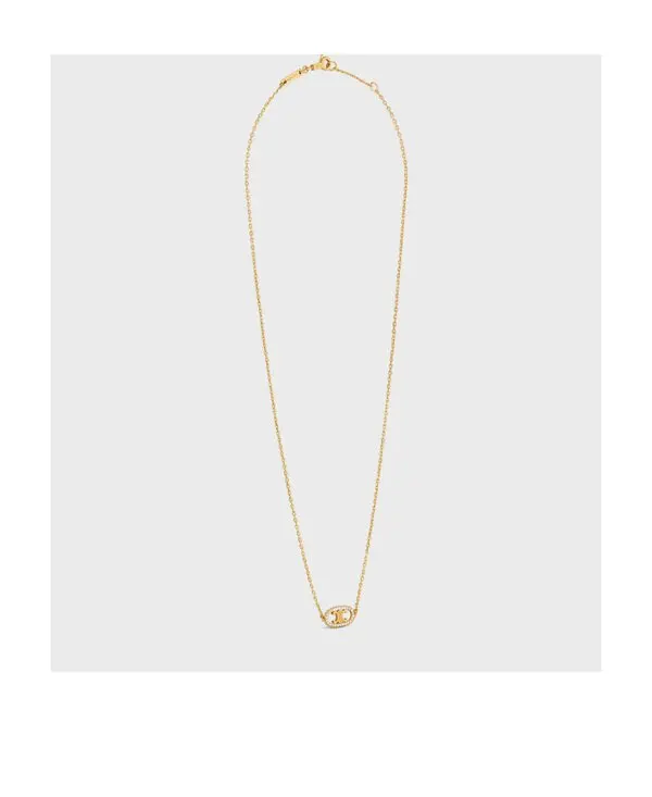 Celine Maillon Triomphe Diamond Necklace In Gold