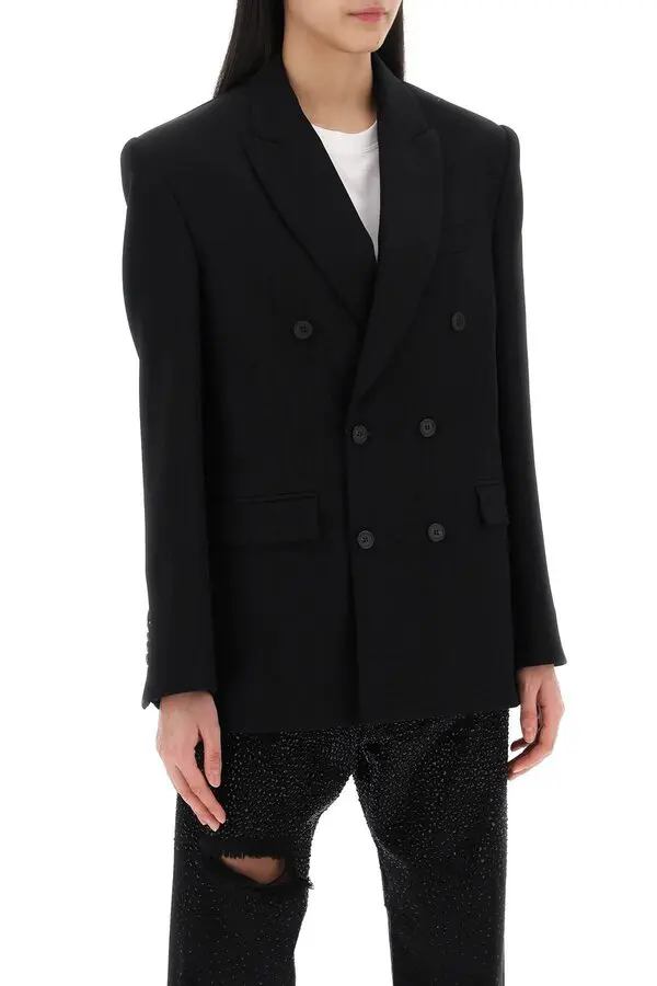 Wardrobe.NYC Double-breasted Suit Jacket