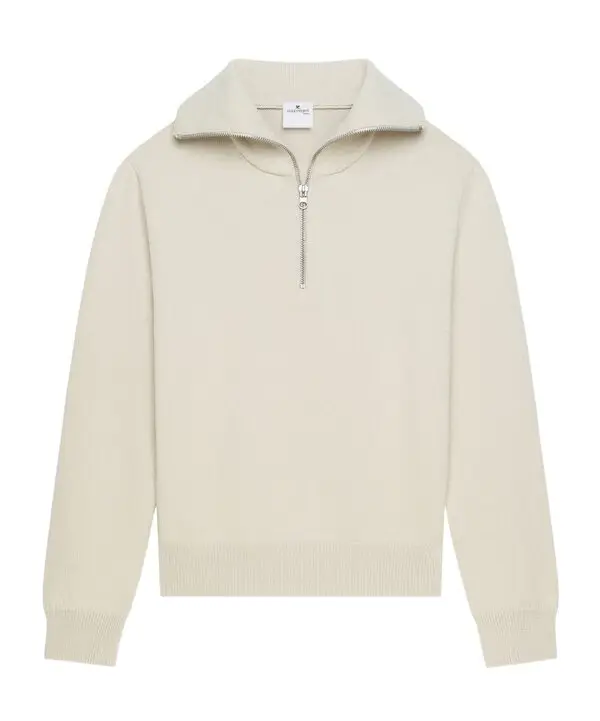 COURREGES Courrèges Half-zip Logo-embroidered Sweater