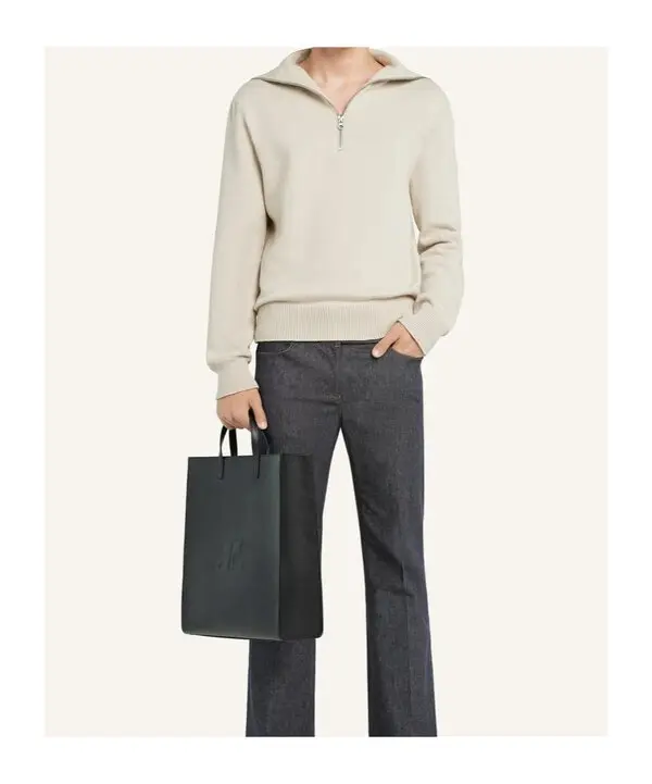 COURREGES Courrèges Half-zip Logo-embroidered Sweater
