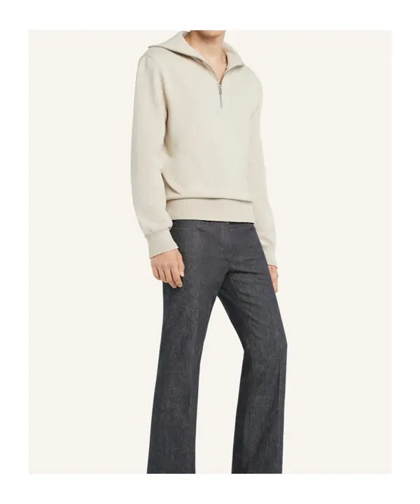 COURREGES Courrèges Half-zip Logo-embroidered Sweater