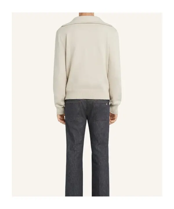 COURREGES Courrèges Half-zip Logo-embroidered Sweater