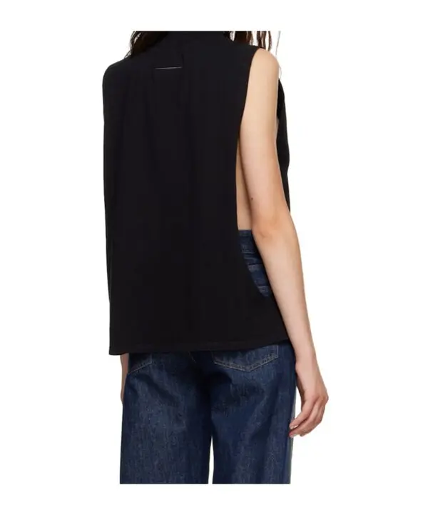 MAISON MARGIELA Cotton Jersey Sleeveless Top