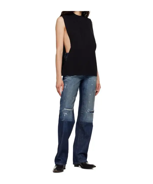 MAISON MARGIELA Cotton Jersey Sleeveless Top