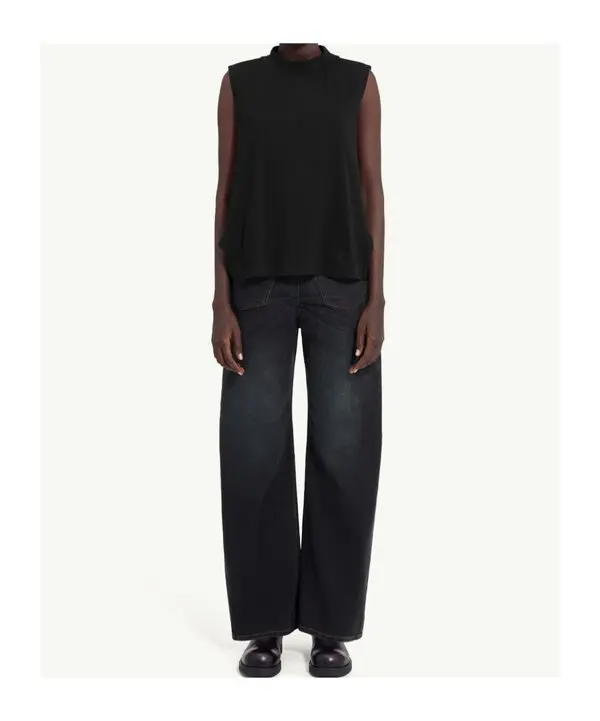 MAISON MARGIELA Cotton Jersey Sleeveless Top