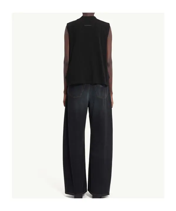 MAISON MARGIELA Cotton Jersey Sleeveless Top