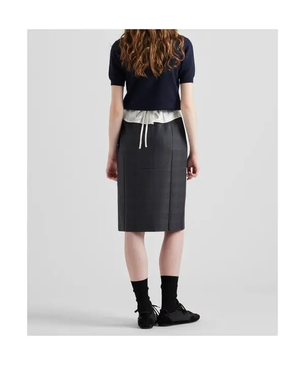 Prada High-waist Straight Hem Skirt