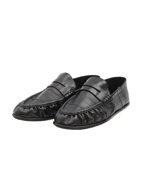 Saint Laurent Logo Plaque Slip-on Loafers
