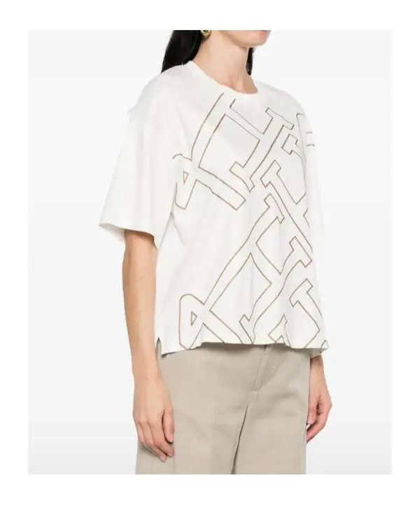 Herno Graphic Print Round Neck T-shirt - White