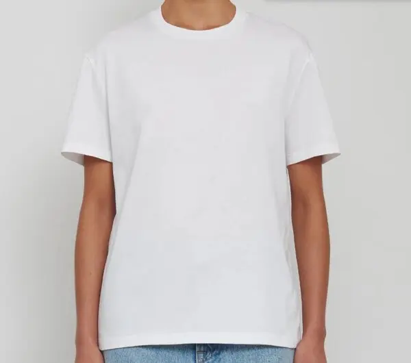 Wardrobe.NYC Round Neck Cotton T-shirt - White