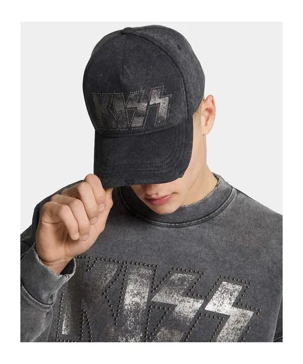 Dsquared2 Kiss Embellished Baseball Cap