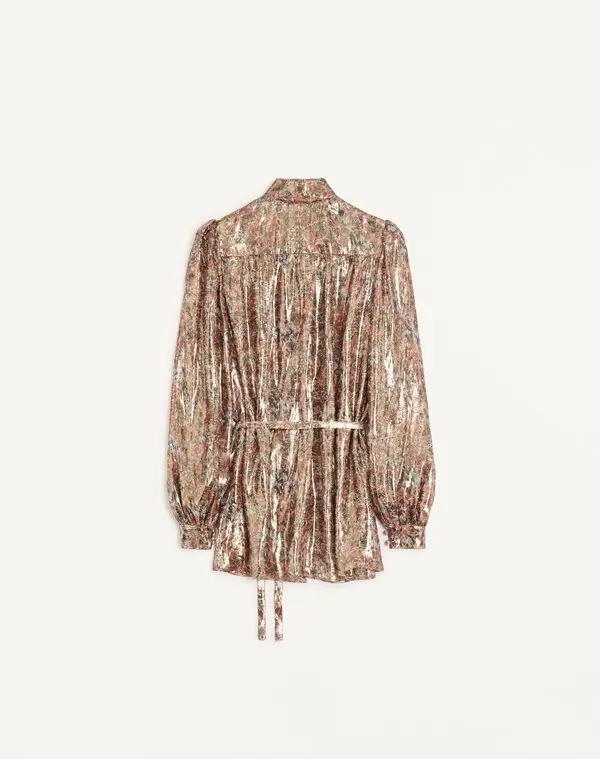 Valentino Garavani Flowerism Millefiori Lurex Top
