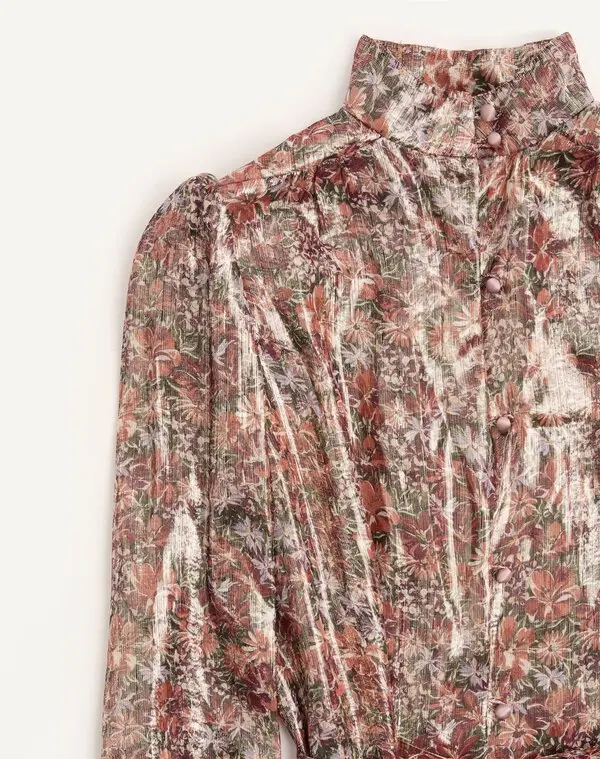 Valentino Garavani Flowerism Millefiori Lurex Top