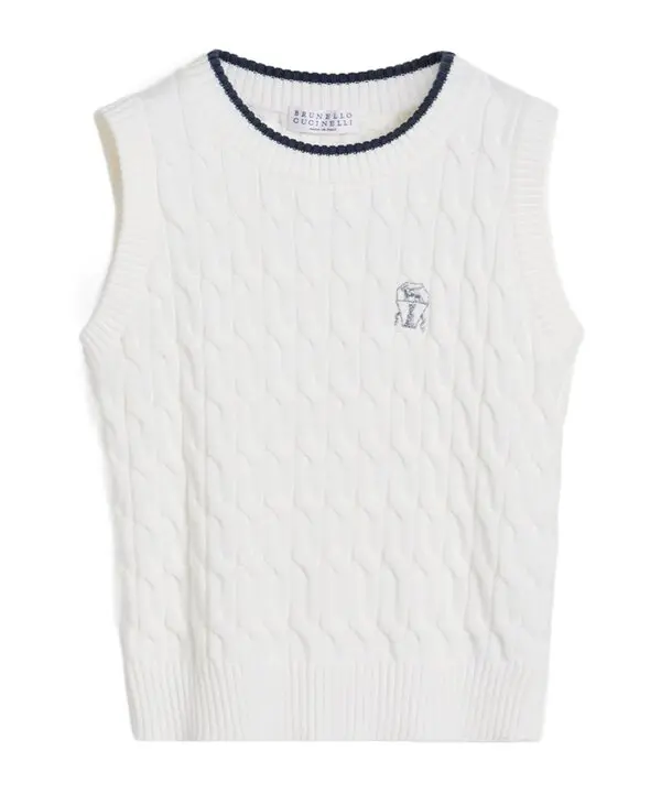 Brunello Cucinelli Chunky Knit Vest - Panama