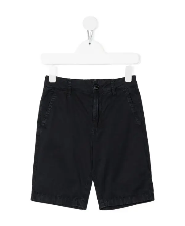 Stone Island Chino Shorts With Logo Patch