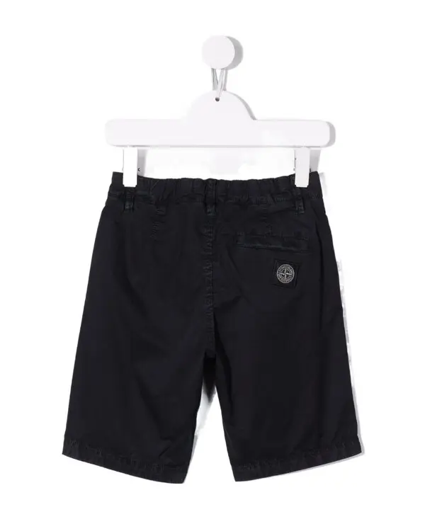 Stone Island Chino Shorts With Logo Patch