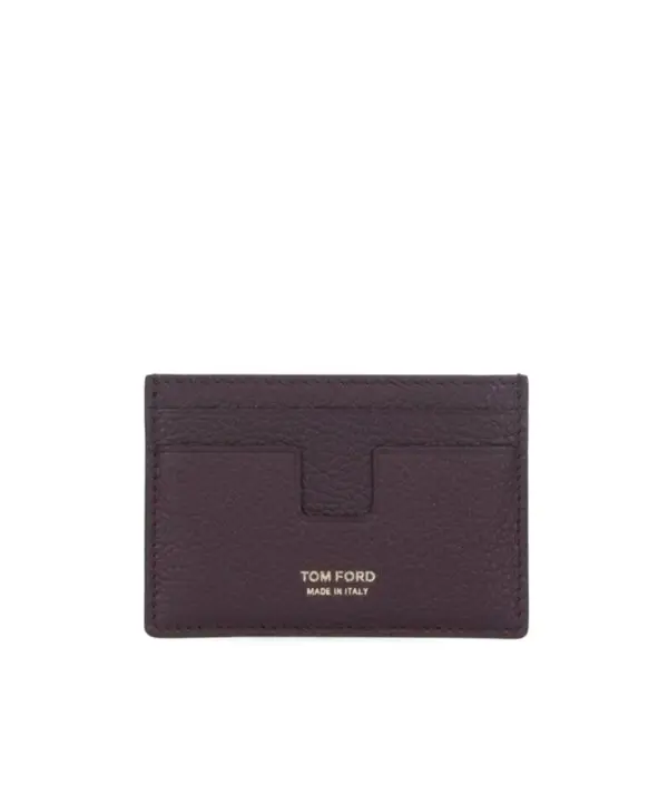 TOM FORD Logo Printed Cardholder - Black