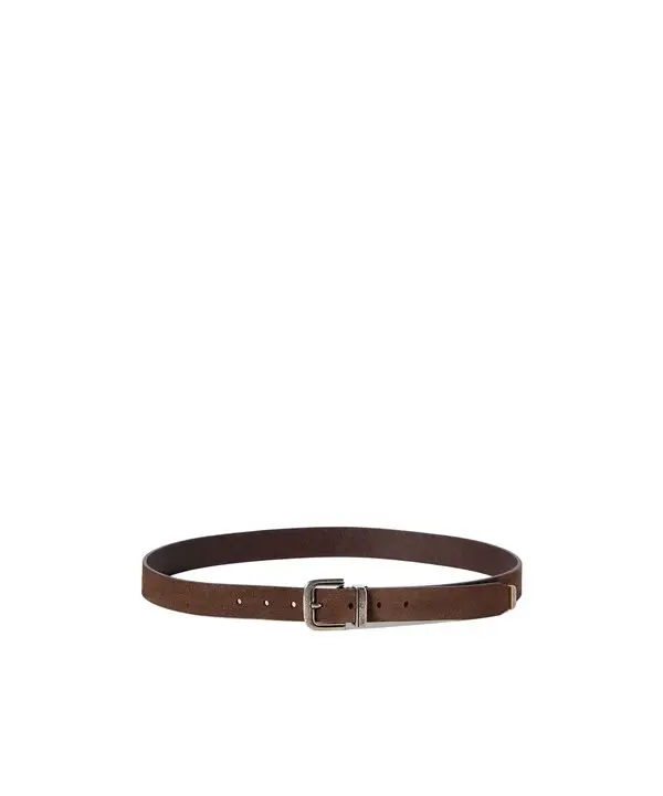 Brunello Cucinelli Reversed Leather Belt