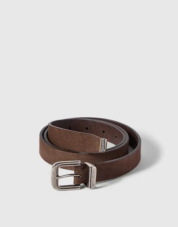 Brunello Cucinelli Reversed Leather Belt