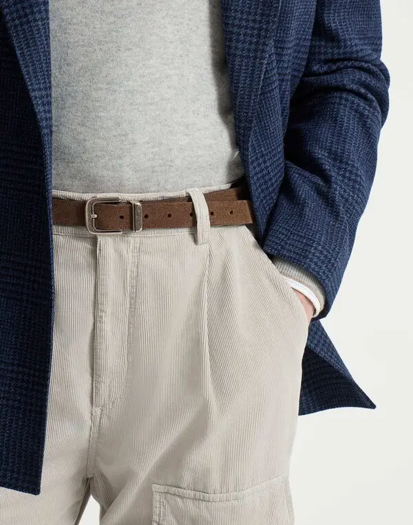 Brunello Cucinelli Reversed Leather Belt