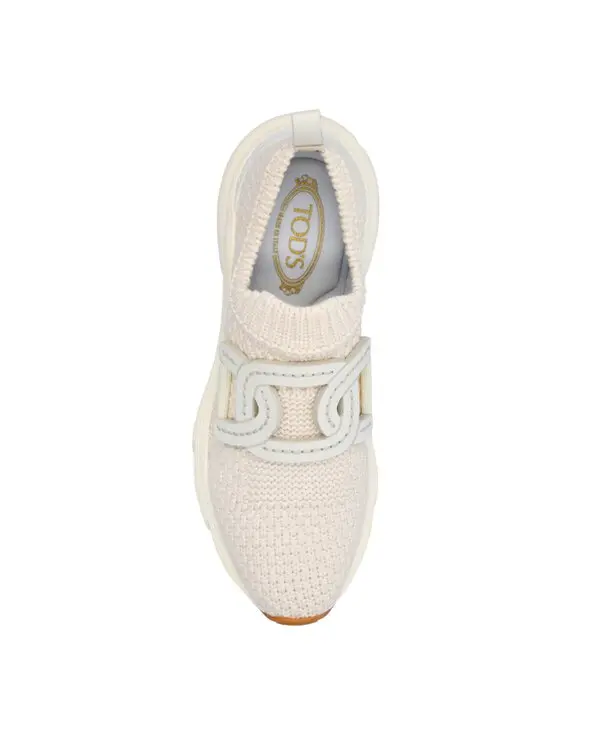 TOD'S Chain Link Embellished Knit Sneakers