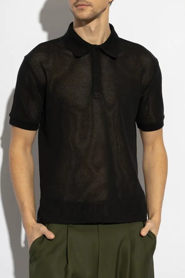 COURREGES Short-sleeved Polo Shirt