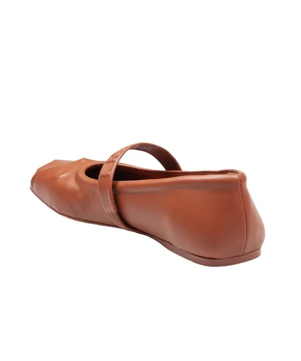 Marni Logo Embossed Ballet Flats - Brown