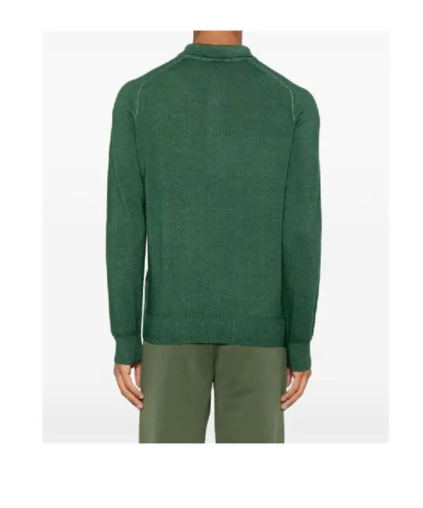 Etro Pegaso Motif Long Sleeve Polo