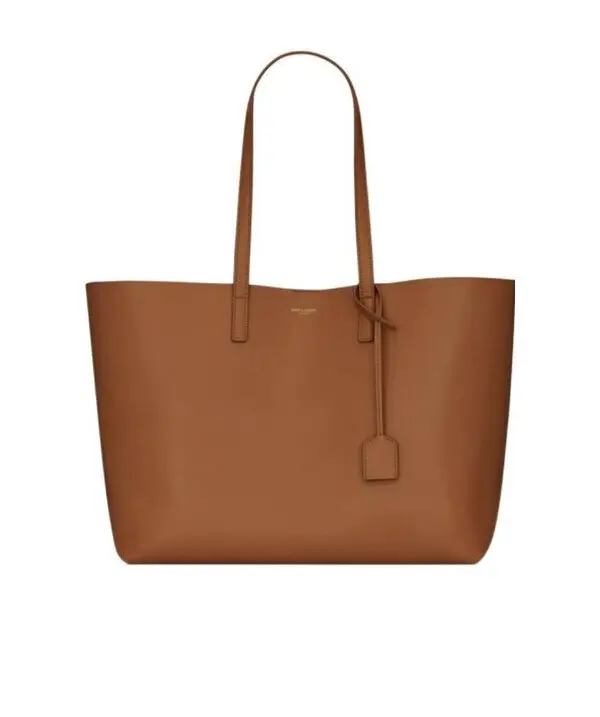 Saint Laurent Shopping Bag E/w In Supple Leather