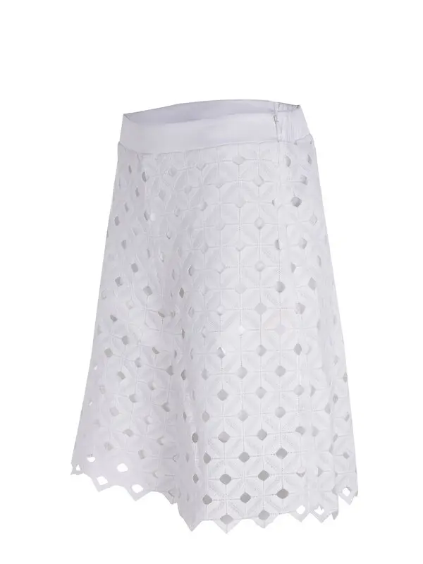 Max Mara Cut-out Detailed Shorts - White