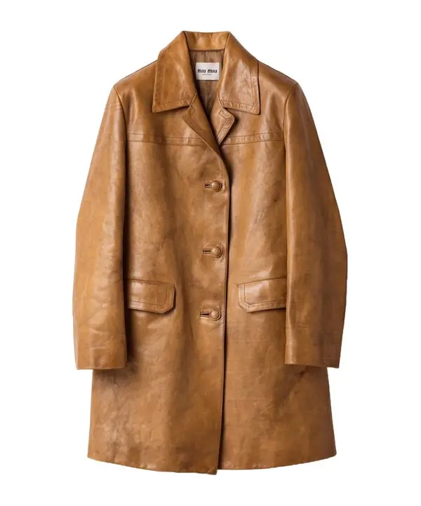Miu Miu Leather Coat