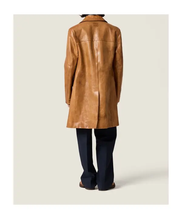 Miu Miu Leather Coat