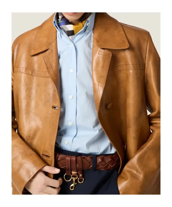 Miu Miu Leather Coat