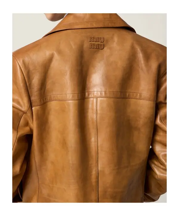 Miu Miu Leather Coat