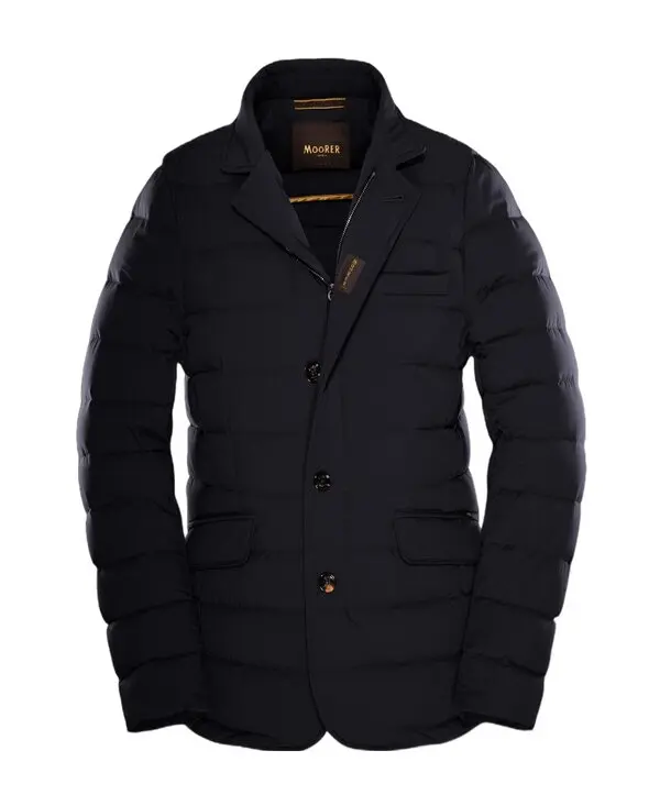 MOORER Zayn Padded Button-front Jacket - Black