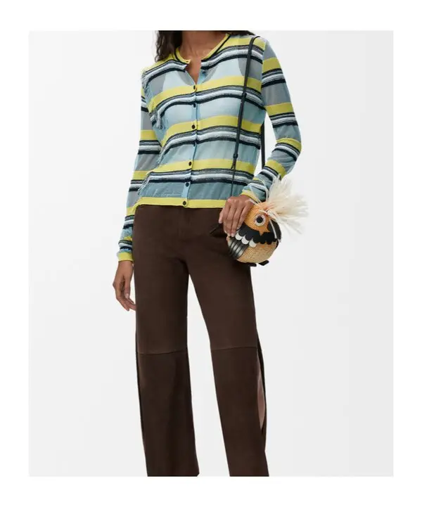 Loewe Cardigan In Viscose And Cotton Blend
